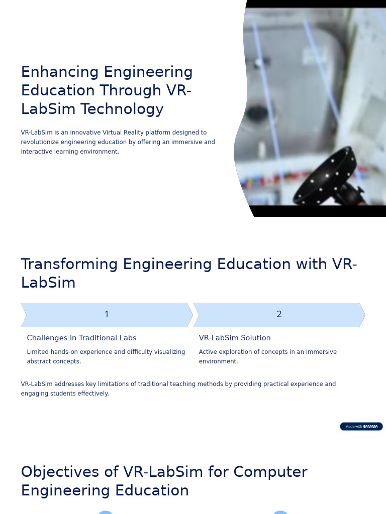 Enhancing Engineering Education Through VR LabSim Technology | PDF | Virtual Reality | Human ...