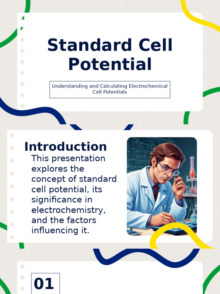 Standard Cell Potential | PDF | Electrochemistry | Electromagnetism