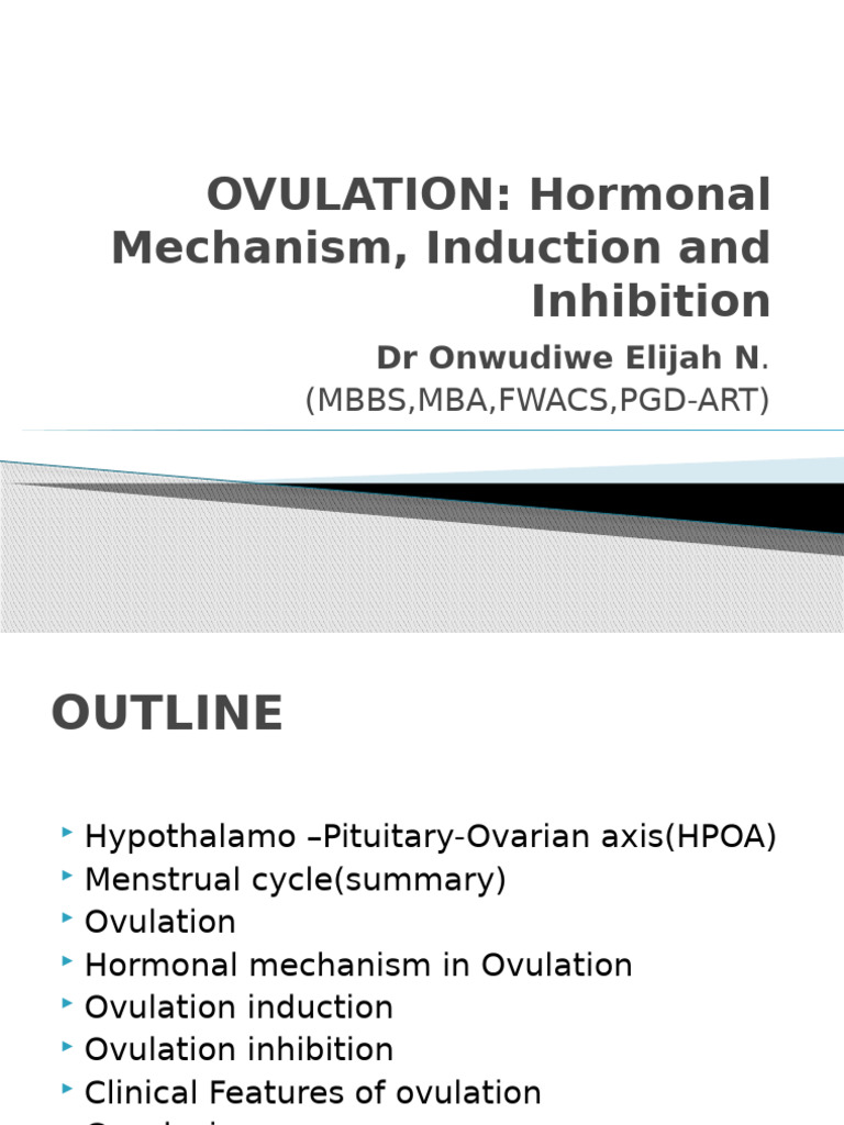 OVULATION Hormonal Mechanism Induction and Inhibition | PDF ...