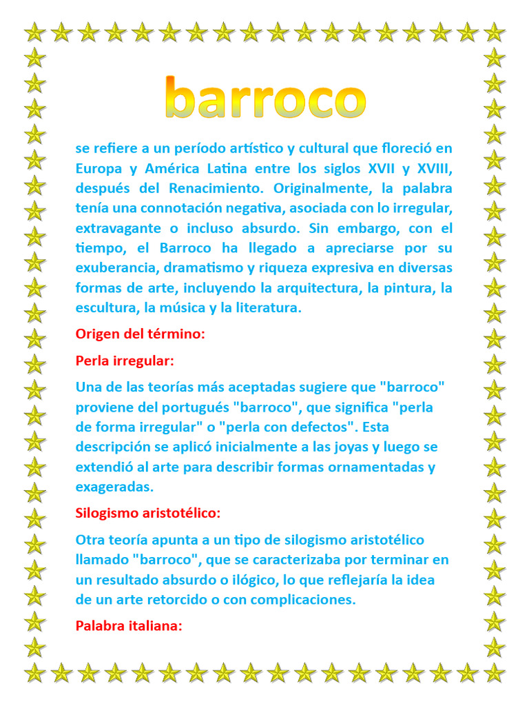 Barroco | PDF | Barroco | Renacimiento