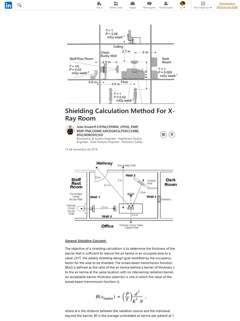 X-Ray Room Shielding Calculation Guide | PDF