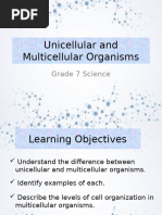 W3 - NOTES - Q2 - G7SCIENCE Unicellular and Multicellular Organisms ...