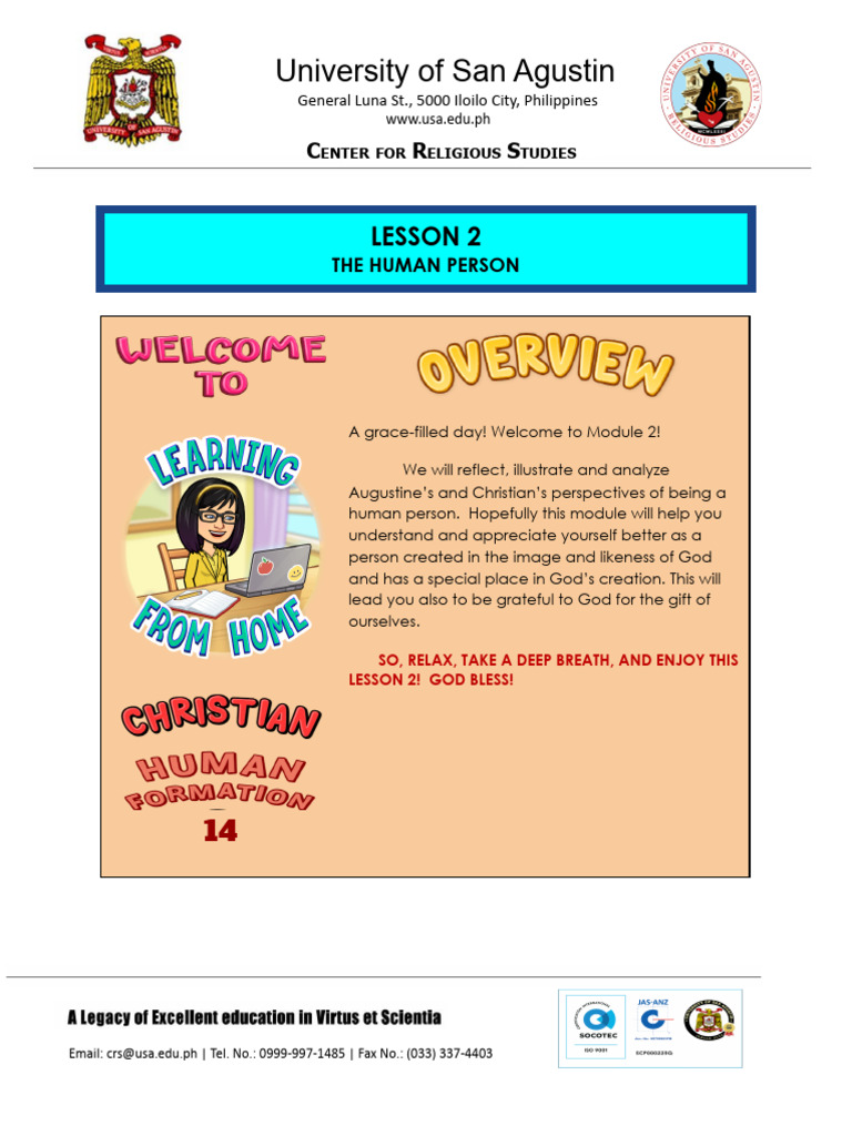 CHF_14_Lesson_2 | PDF | Soul | Reason