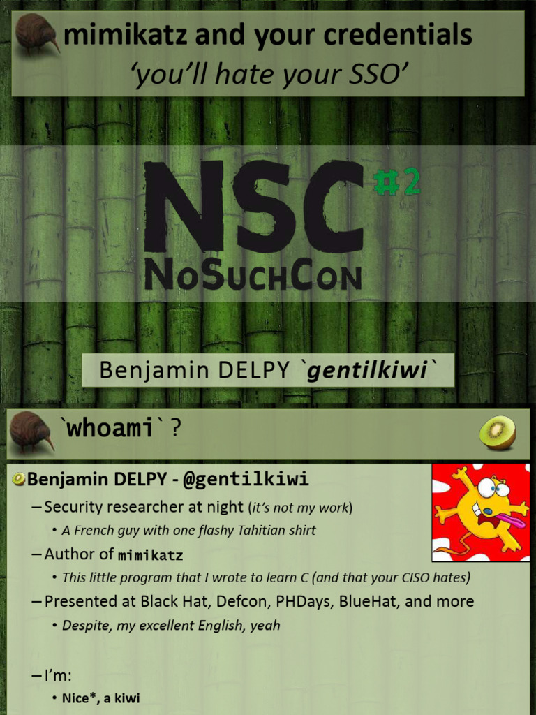 Mimikatz: Credential Management Insights | PDF | Utility Software ...
