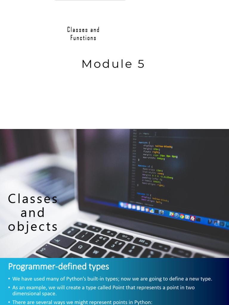 Python 1st Year BPLCK205B Module 5 | PDF | Class (Computer Programming) | Method (Computer ...