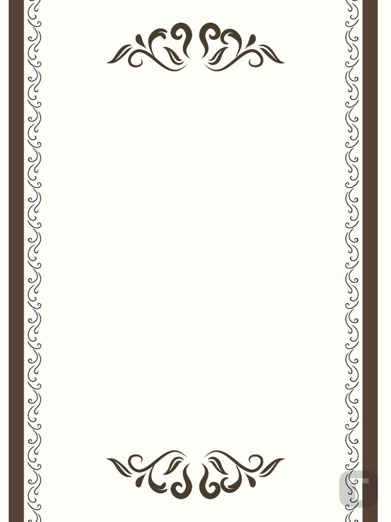 Decorative Page Border Template | PDF