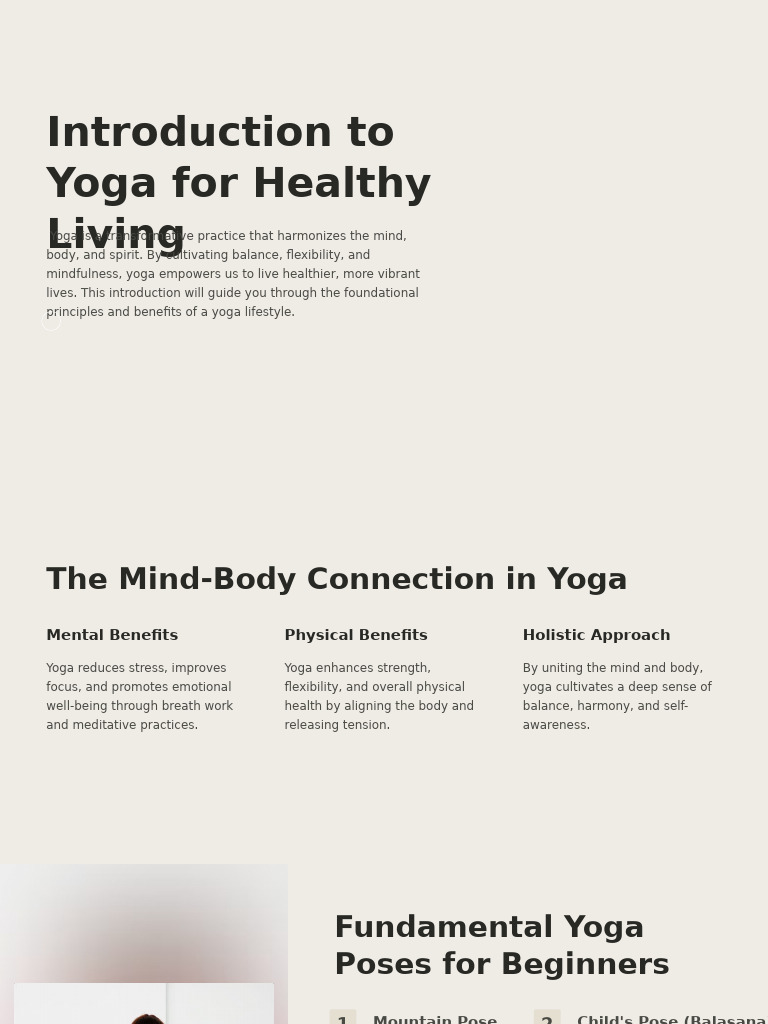Yoga for Healthy Living Guide | PDF | Meditation | Yoga