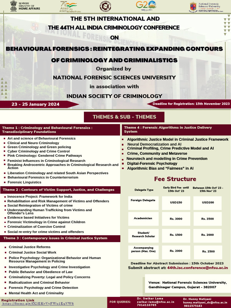 Criminology Confrence Isc.1 | PDF | Criminology | Crimes