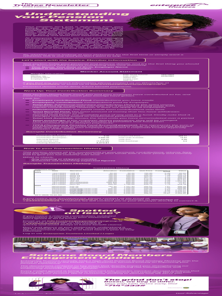 Understanding Your Pension Statement | PDF | Fee | Pension