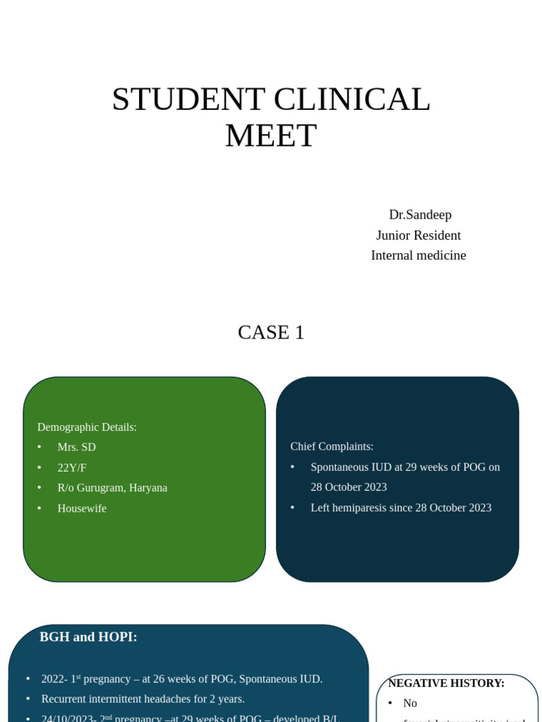 TMA Series Student Clinical Meet | PDF | Hematology | Tissue (Biology)
