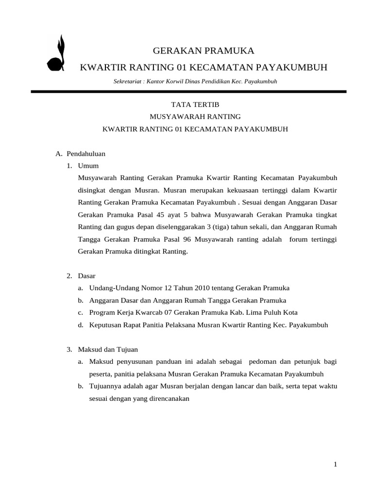 Program Kerja Kwaran 2021 | PDF