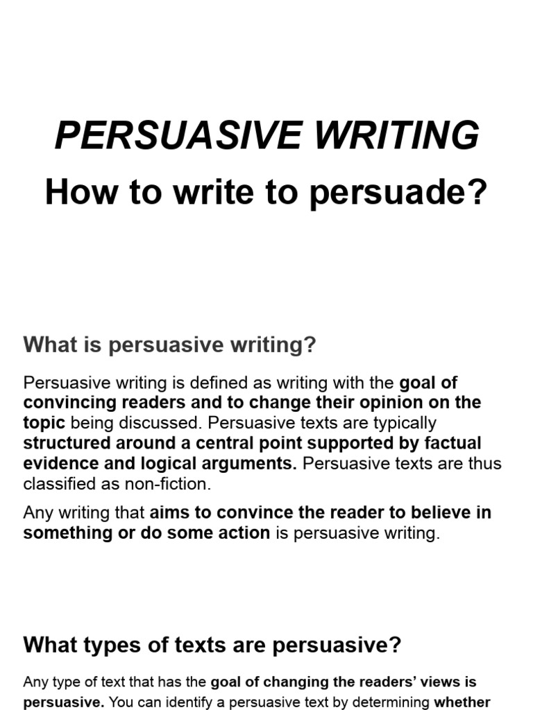 Understanding Persuasive Writing | PDF | Qualitative Research ...