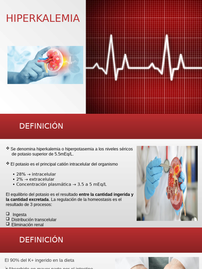Causas y Tratamiento de Hiperkalemia | PDF | Potasio | Química