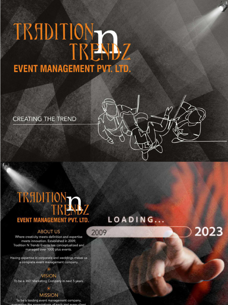 Tradition N Trendz Event Management Pvt. Ltd. Profile | PDF