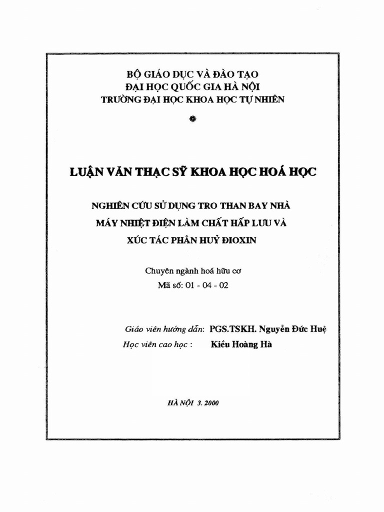 Luận Văn Nghiên Cứu Sử Dụng Tro Than Bay Nhà Máy Nhiệt Điện Làm Chất ...