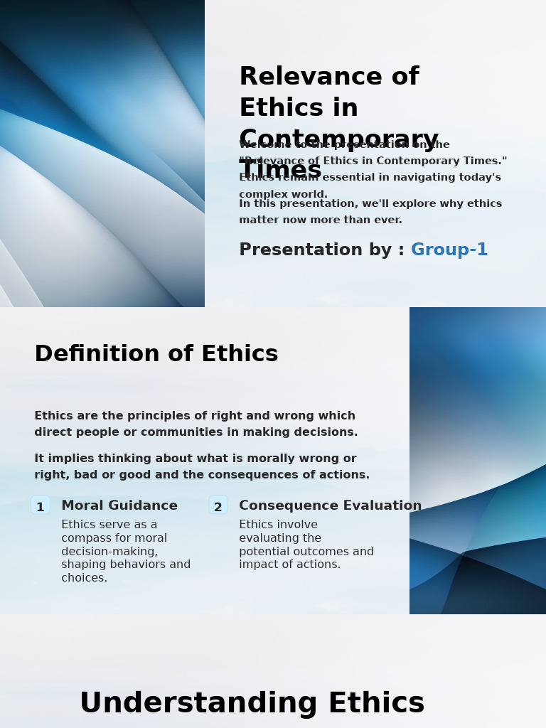 Group 1 Presentation Final | PDF | Integrity | Morality