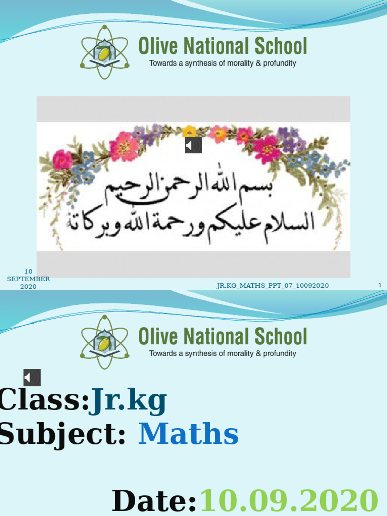 JR - KG Maths PPT 7 10092020 | PDF