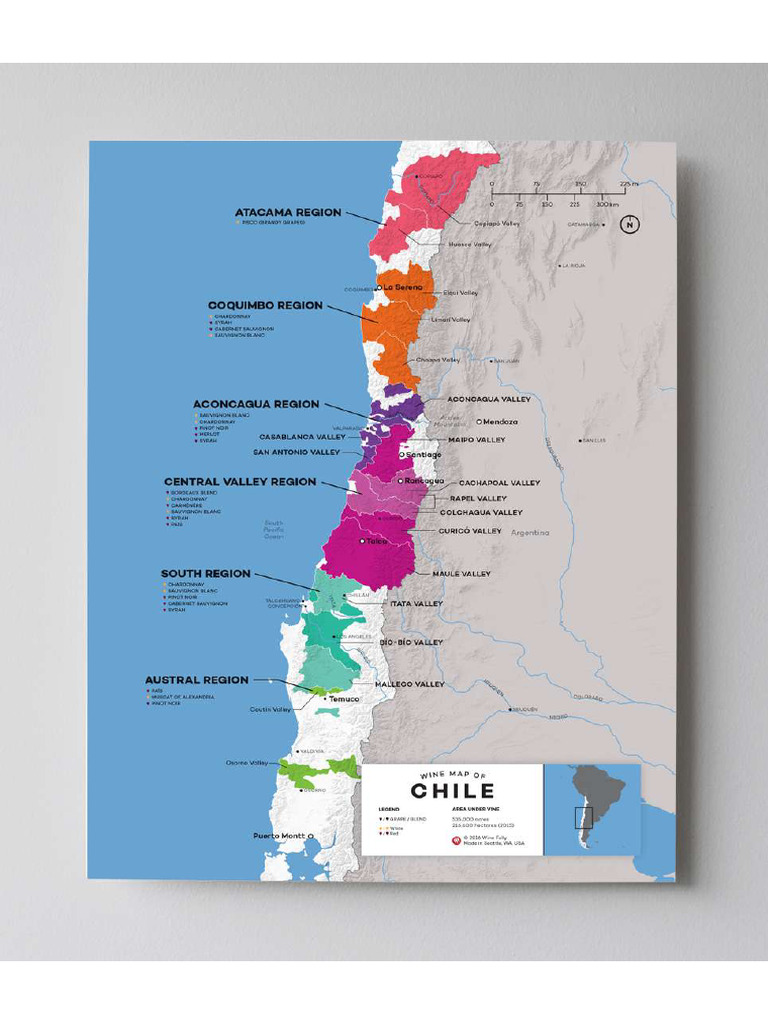 12x16 Chile Wine Map | PDF