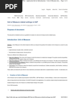 SAP Unit of Measure Configuration Guide | PDF