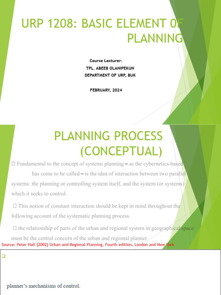 Urp 1208 | PDF | System | Urban Planning