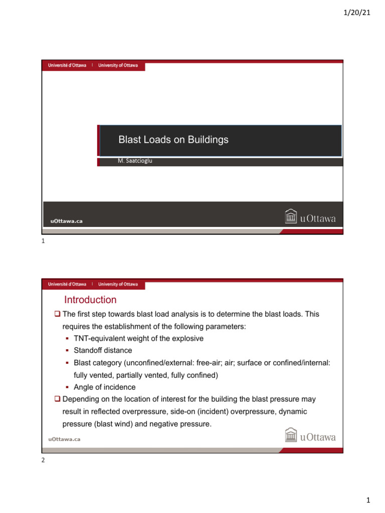 2 - Blast Loads | PDF | Pressure | Mechanics