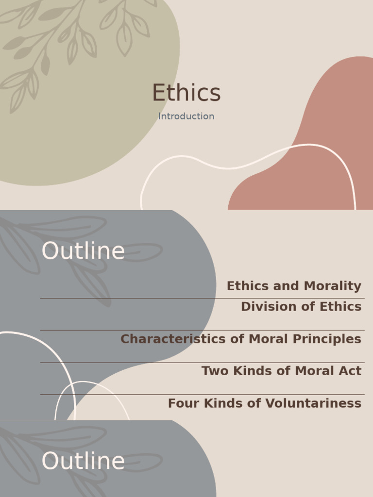 Ethics Introduction Part 1 | PDF | Morality | Conscience
