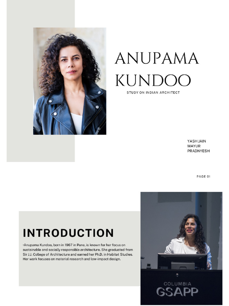 Anupama Kundoo | PDF