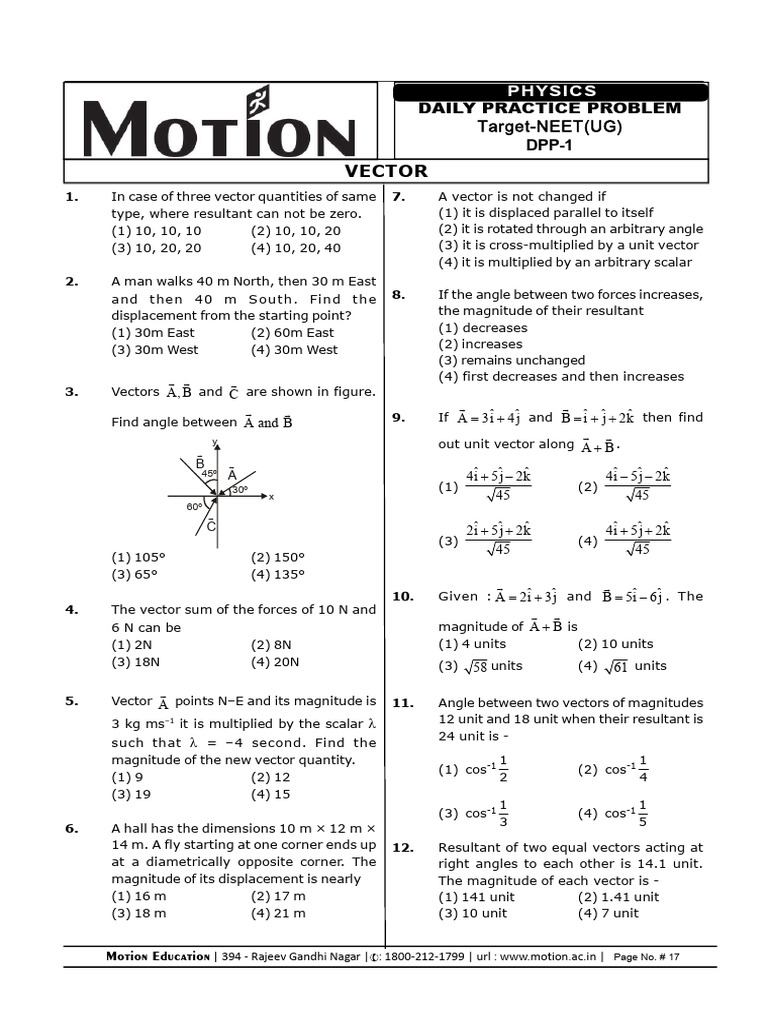 Vector Analysis Practice Problems | PDF | Euclidean Vector | Euclid