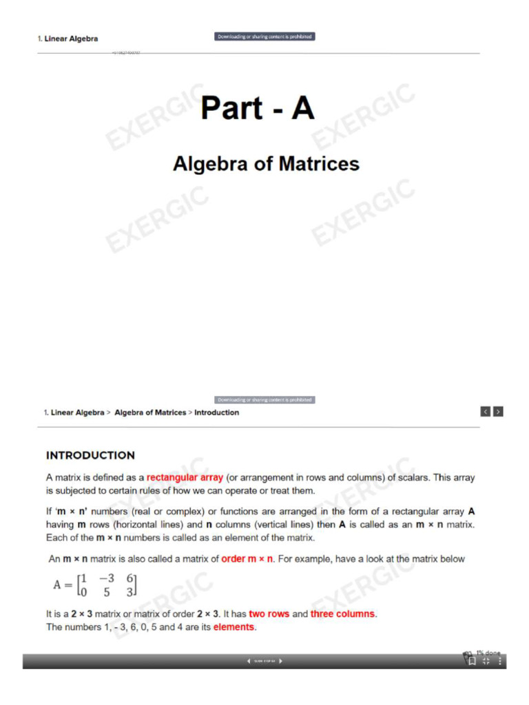 2algebra of Matrices (PART-A) | PDF