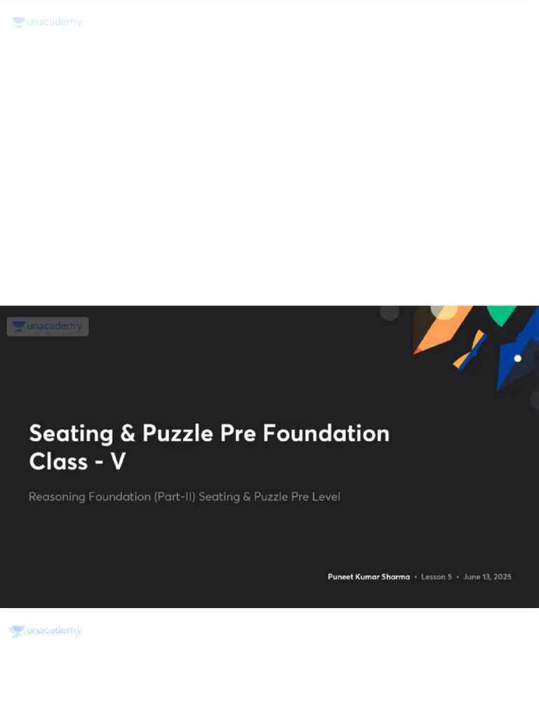 Seating Puzzle Pre Foundation CL With Anno 1753805902201 | PDF