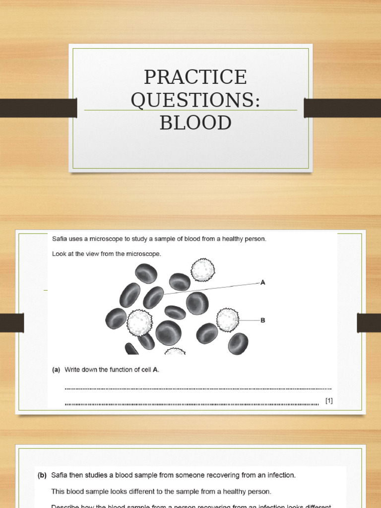 Practice Questions - Blood | PDF