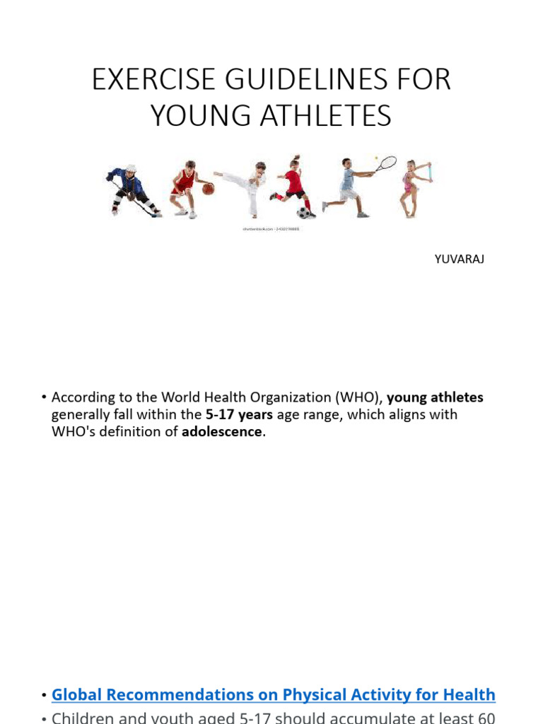 11 Exercise Guidelines For Young Athletes | PDF | Physical Exercise ...