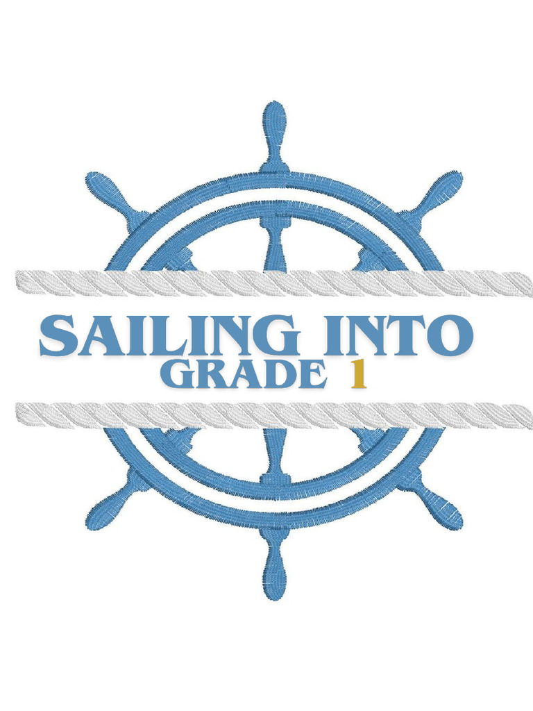 Sailing Into Grade 1 (Door Decor Classroom) | PDF