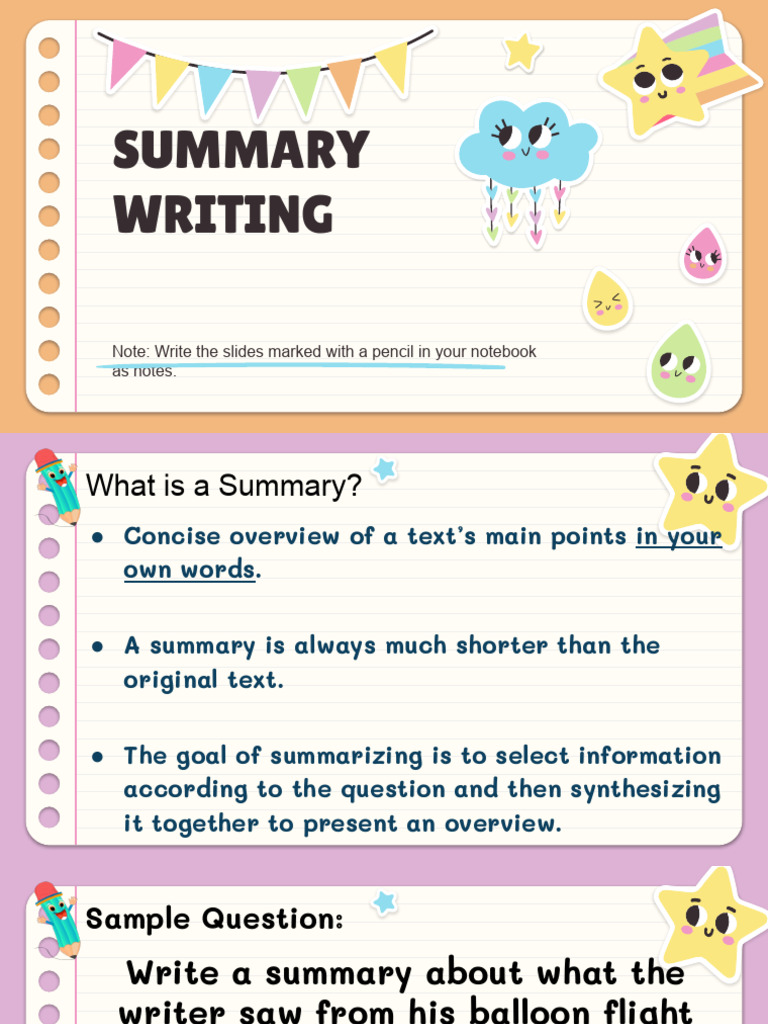 Summary Writing Guide for Class 8 | PDF | Word | Languages