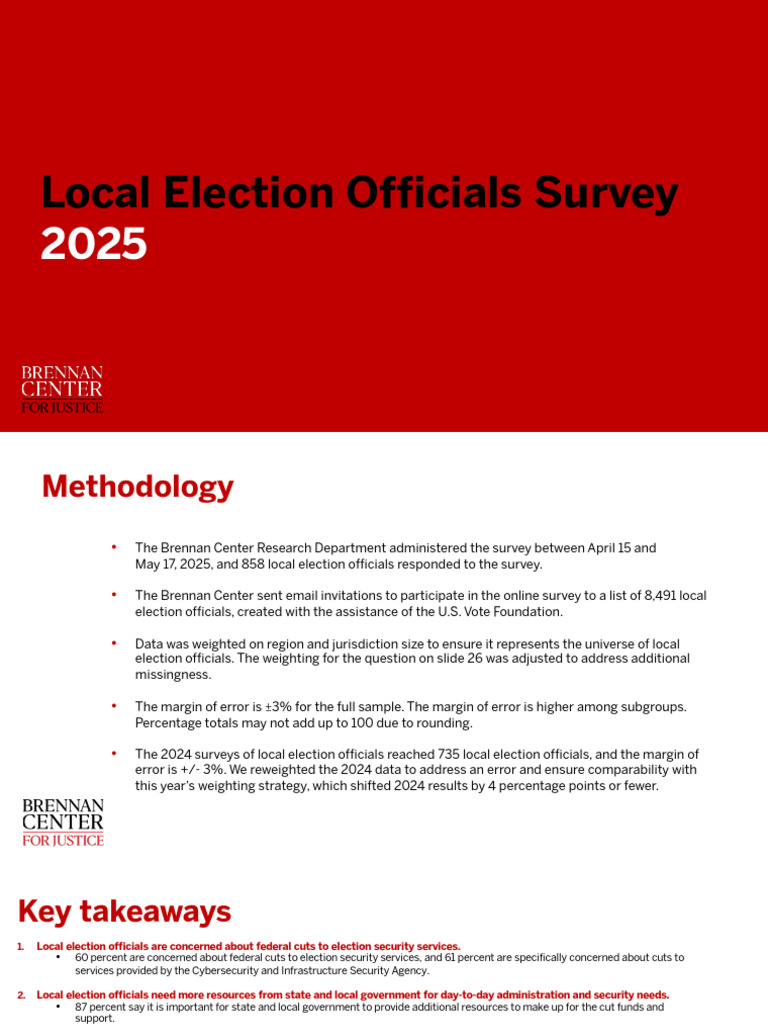 Local Election Officials 2025 Survey Insights | PDF | Harassment