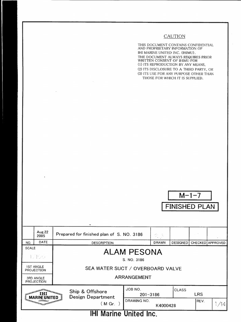 Overboard Valve Arrangement Details | PDF