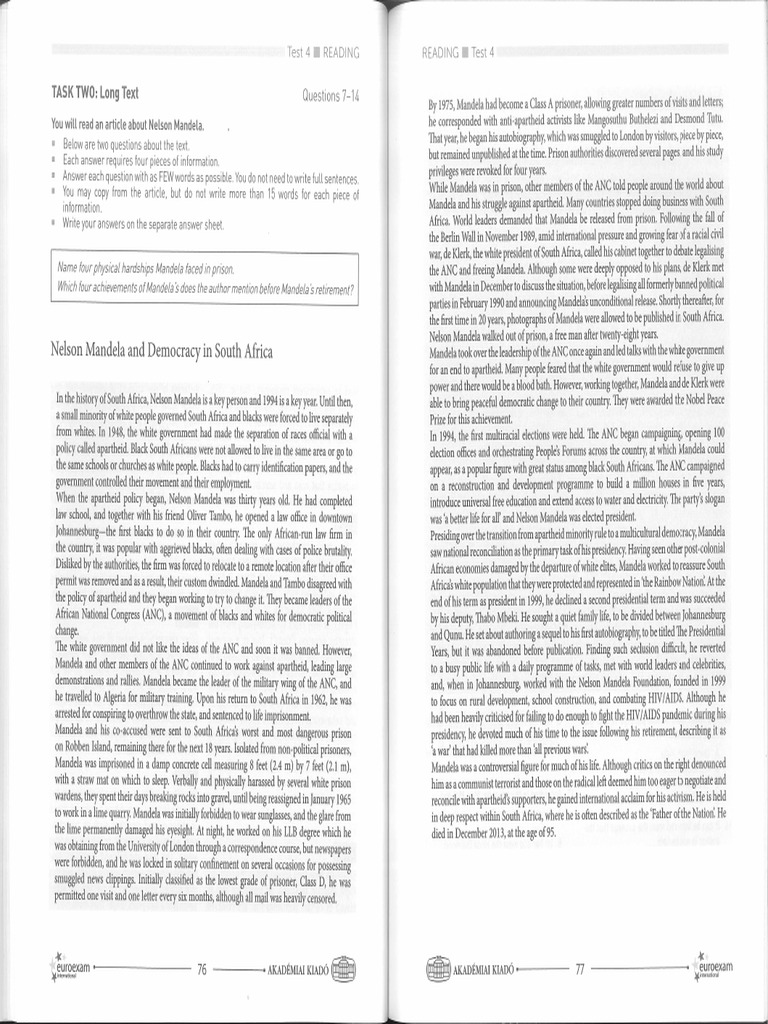 Long Reading Euroexam | PDF
