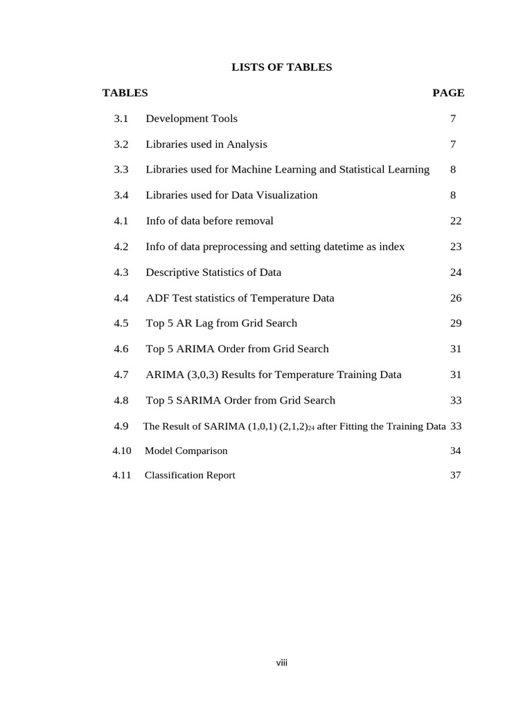 7.lists of Tables | PDF