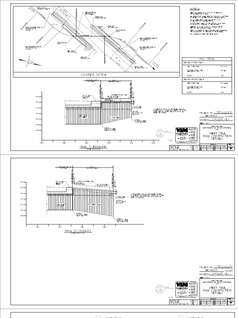Dn00111 Haywood 144 Rev Feb 2016 - Sheet Pile Plan | PDF | Building ...
