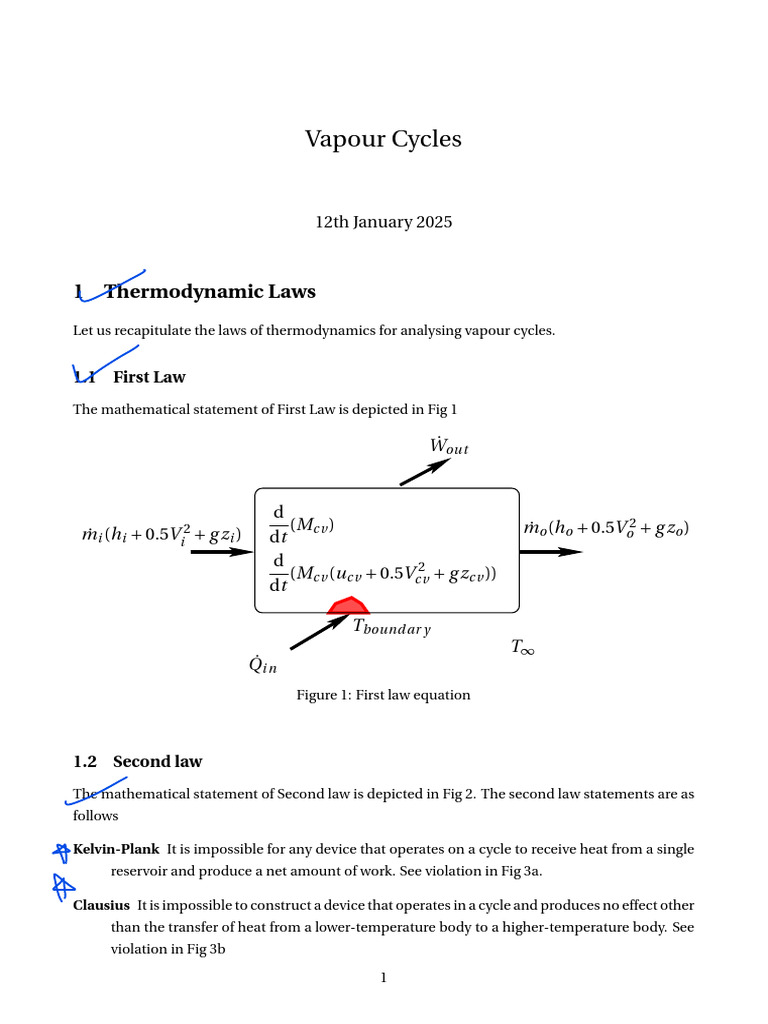 Understanding Vapour Cycles in Thermodynamics | PDF | Boiler | Steam