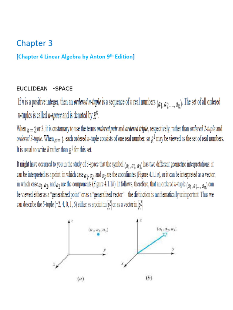 Chapter 3 (4 of 9ed) Linear Algebra | PDF