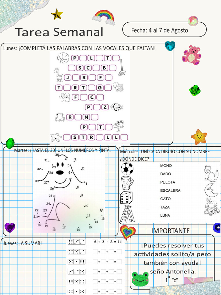 Tareas Primer Semana | PDF