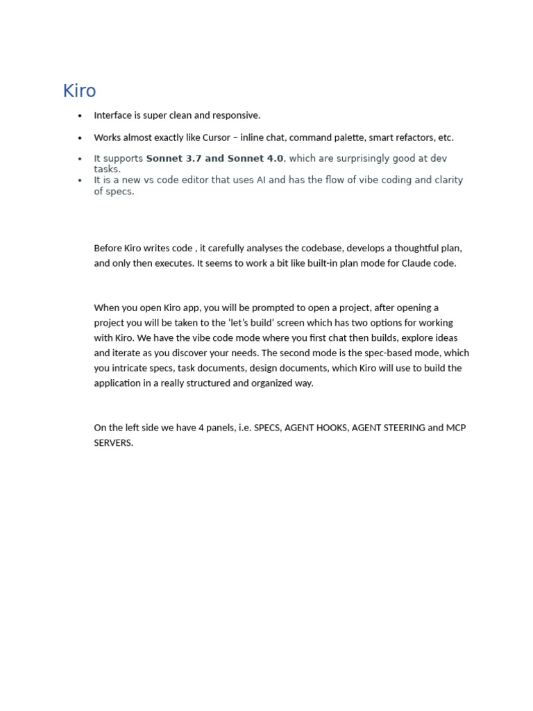 Kiro 210725 | PDF | Computing | Software Engineering