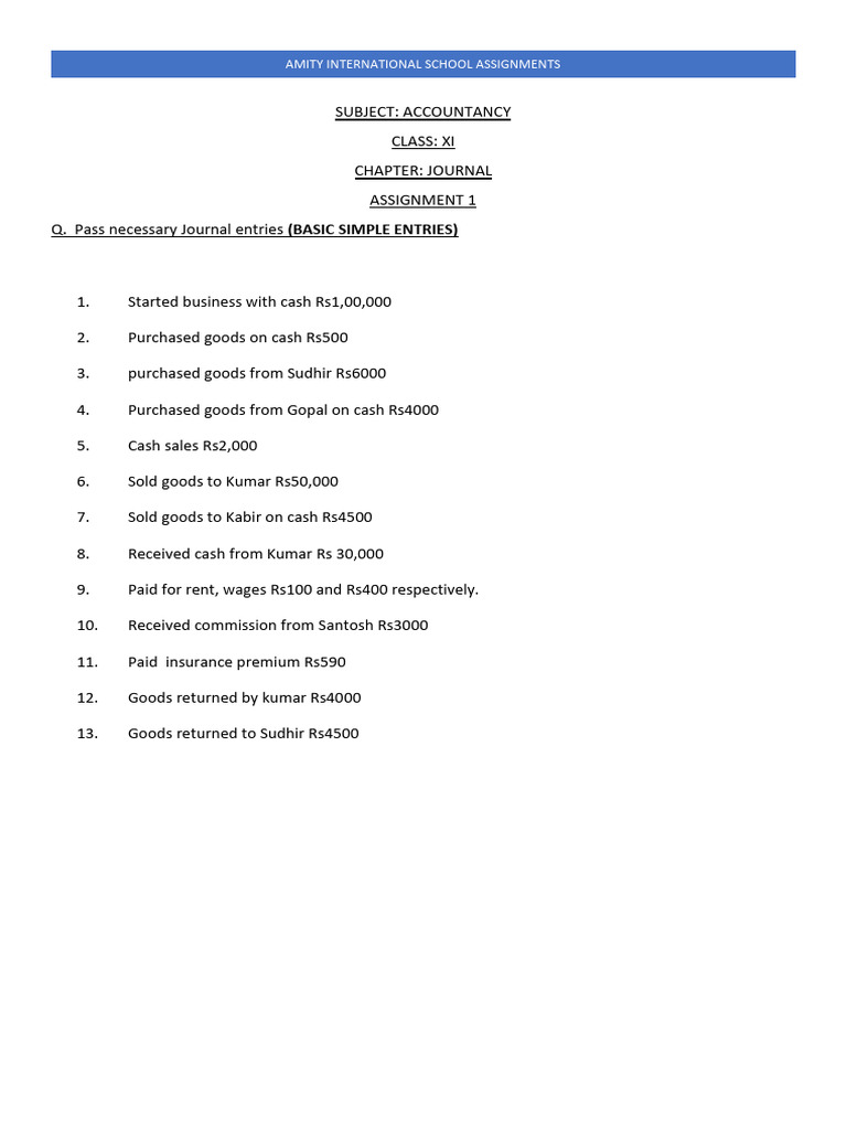 Accounts LMS Worksheets | PDF | Accounting & Bookkeeping | Basis Of ...