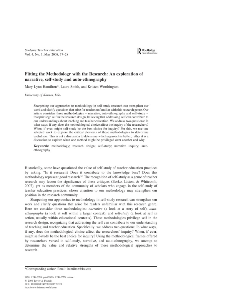 Exploring Autoethnography in Research | PDF | Methodology | Narrative