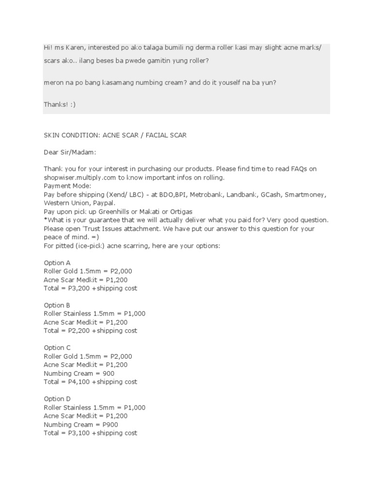 Acne Scars | PDF | Scar | Dermatology