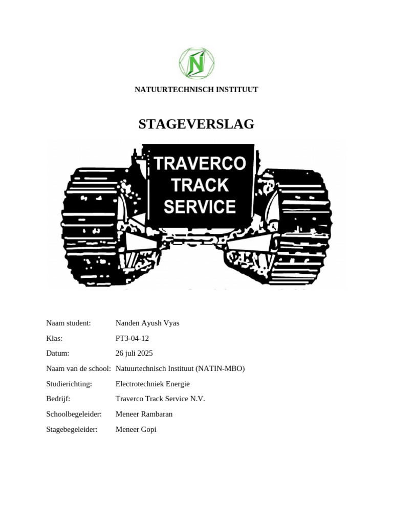 Stage Verslag Final | PDF