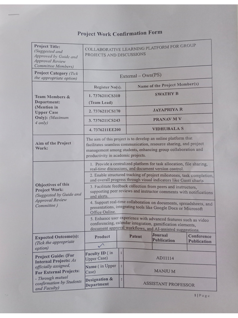 Form 1 | PDF