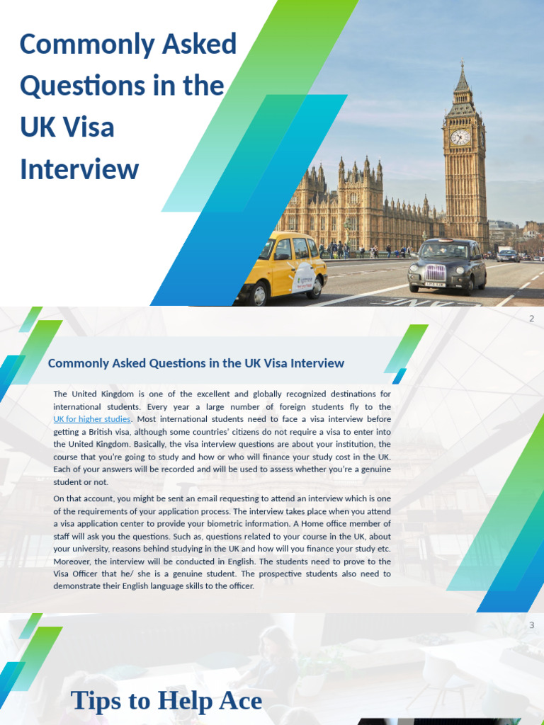 UK Visa Interview Questions Guide | PDF | Travel Visa | International ...