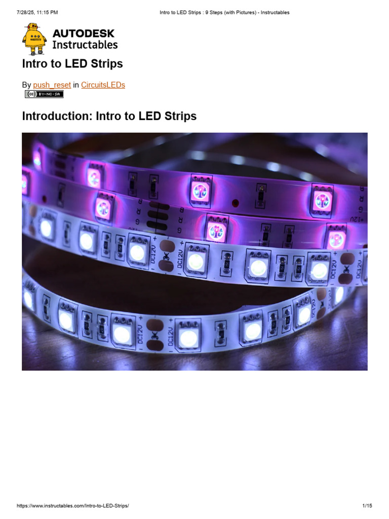 Arduino LED Strip Basics | PDF | Arduino | Light Emitting Diode